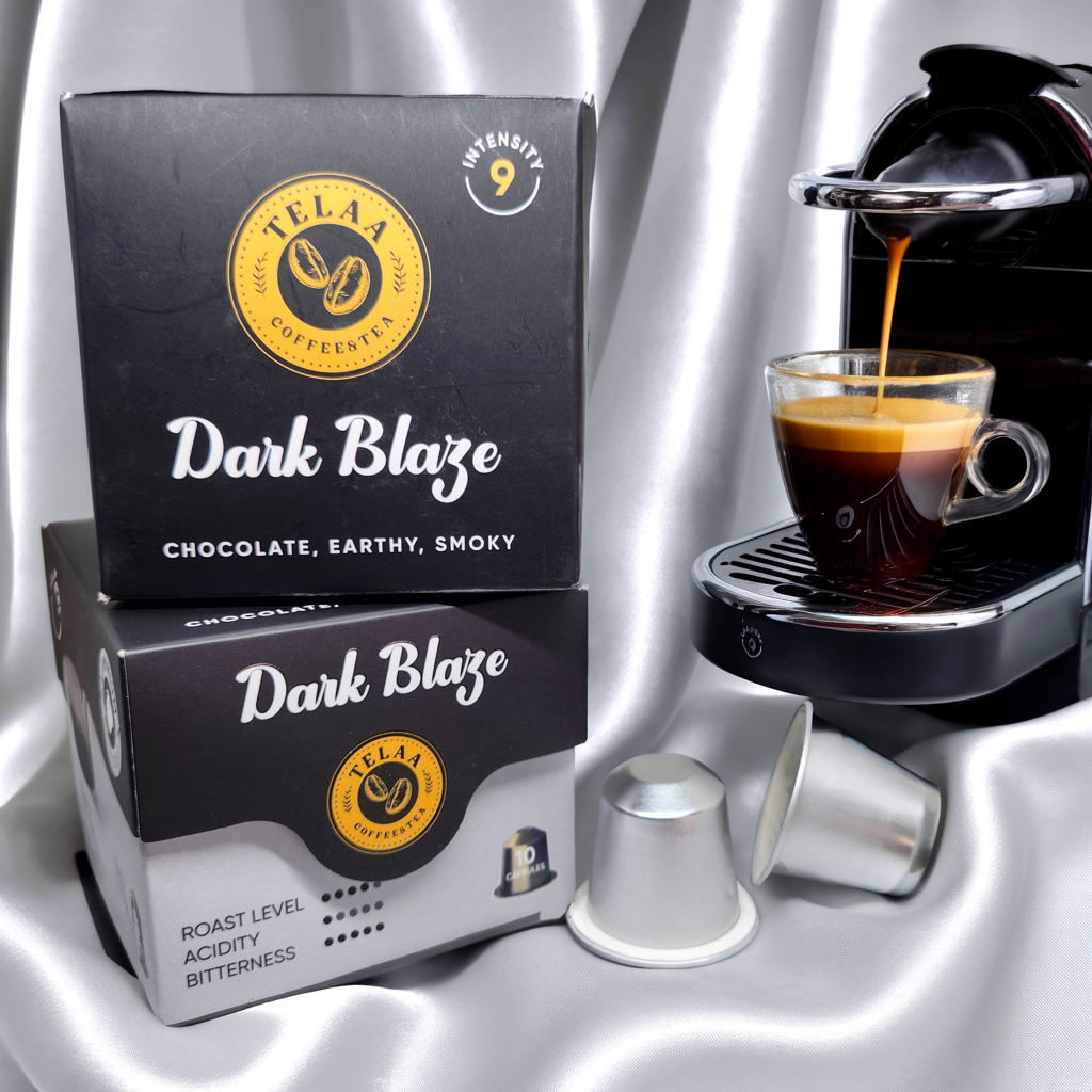 Dark Blaze, Intensity-9, 100% Arabica Aluminium Coffee Capsules ...